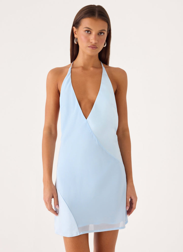 Ellopez Mini Dress - Blue – Peppermayo Europe