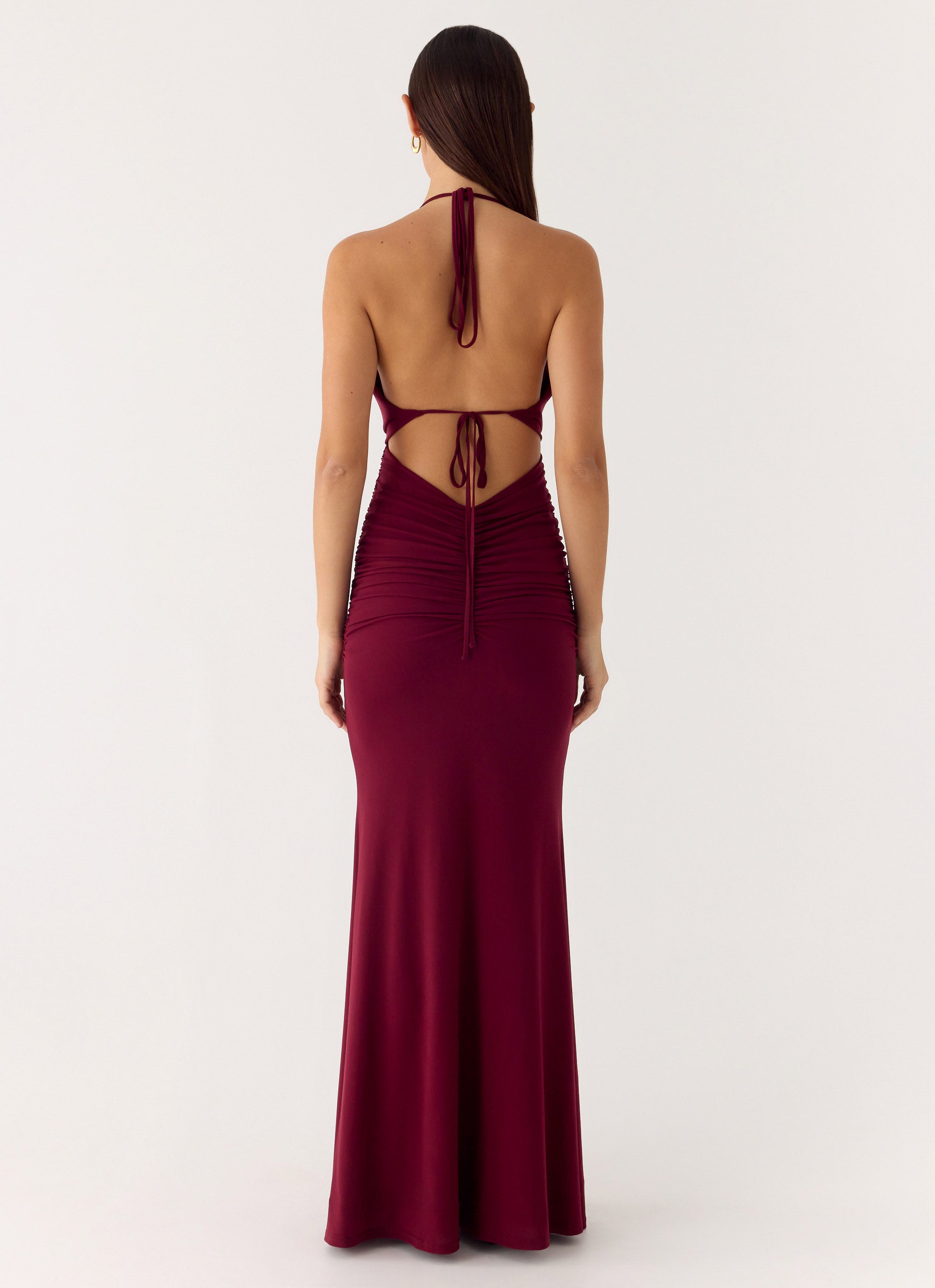 Eyes Closed Maxi Dress - Dark Cherry – Peppermayo Europe