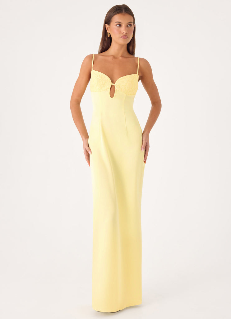 Joan Maxi Dress - Yellow – Peppermayo Europe