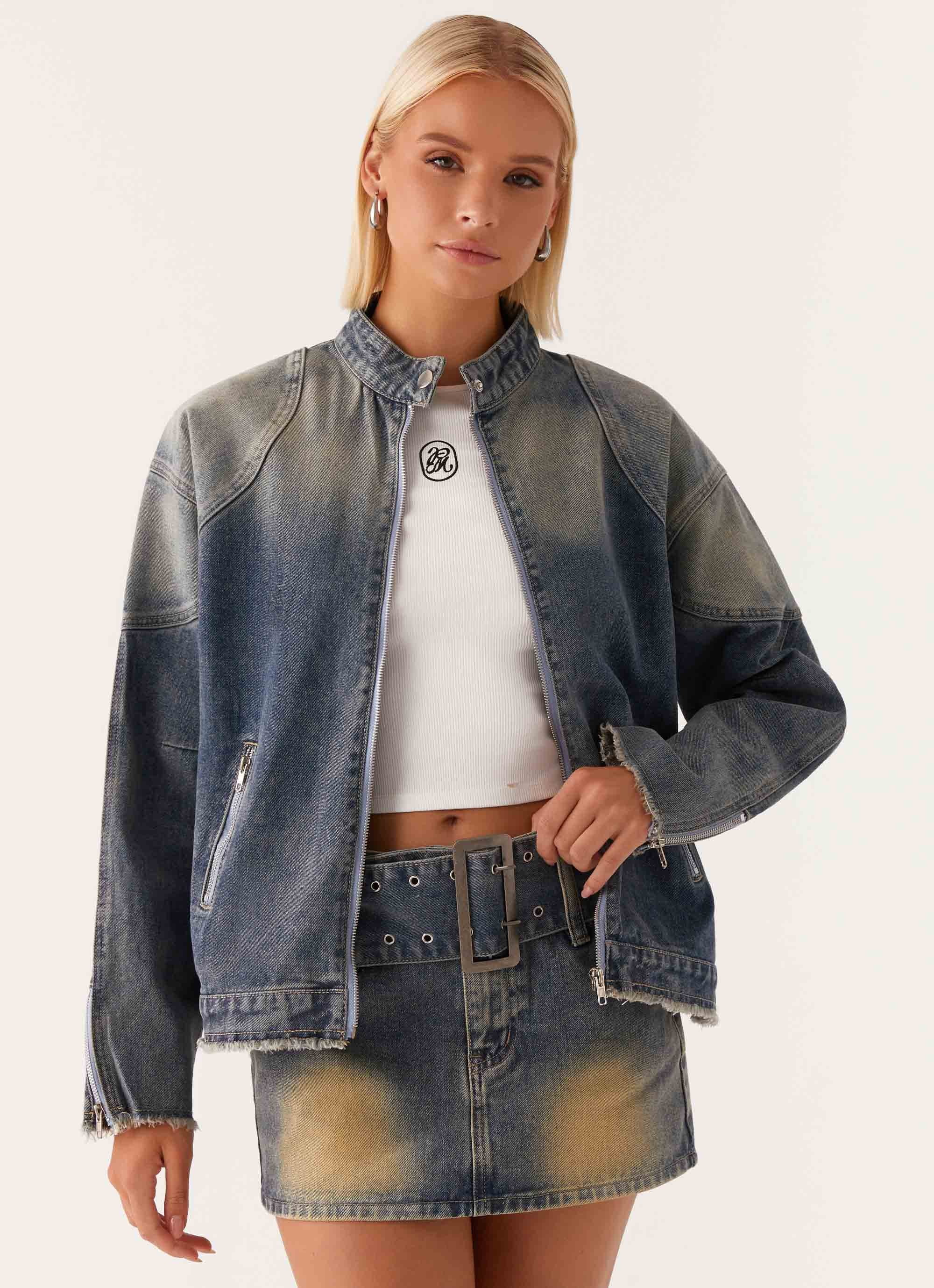 Not Like Us Denim Jacket - Vintage – Peppermayo Europe
