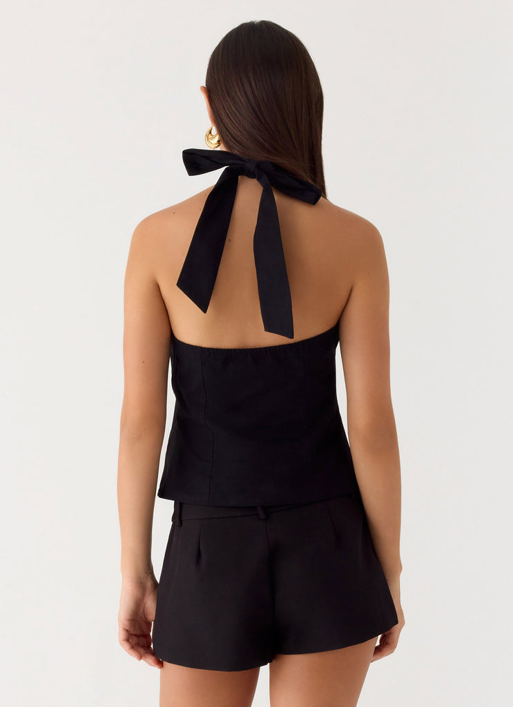 Odetta Halter Top - Black – Peppermayo Europe