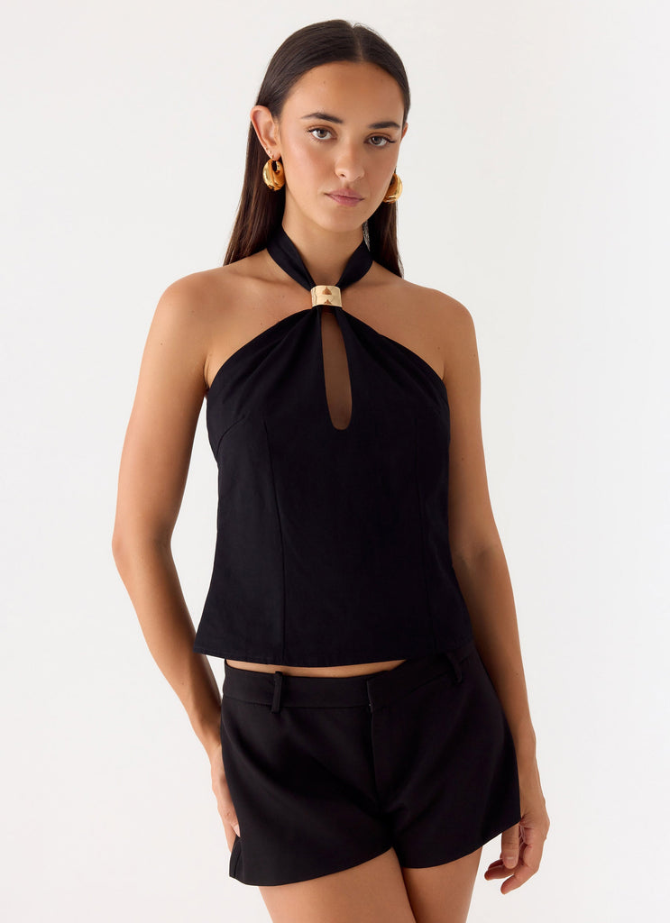Odetta Halter Top - Black – Peppermayo Europe