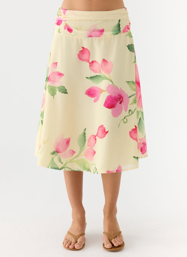 Valley Midi Skirt - Lemon Soleil – Peppermayo Europe